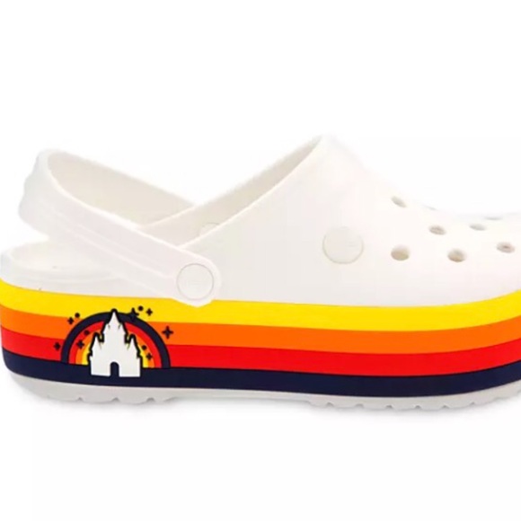 CROCS | Shoes | Disney Platform Rainbow Crocs | Poshmark